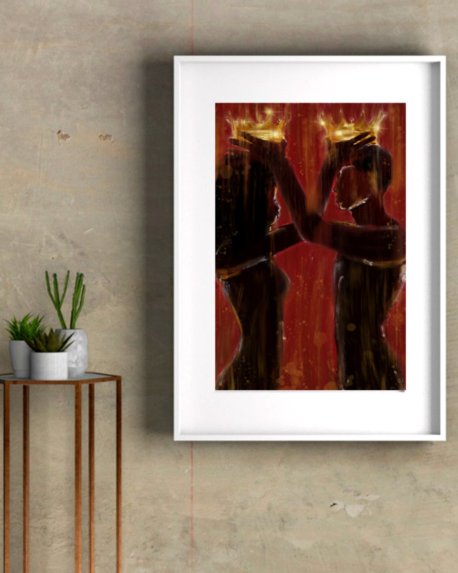King & Queen | Black Art | Abstract Painting | People Painting | Power ...