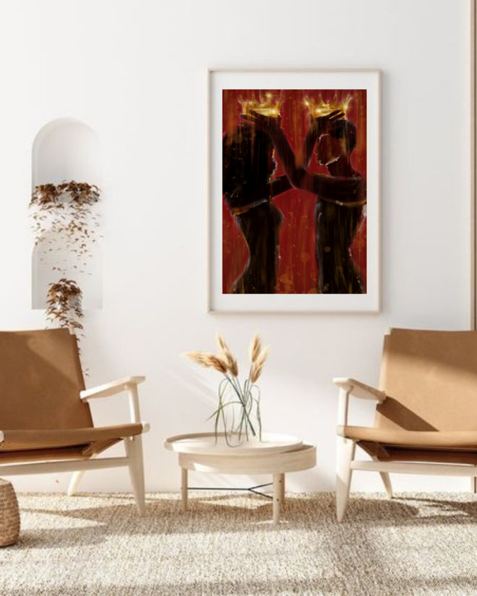 King & Queen | Black Art | Abstract Painting | People Painting | Power ...