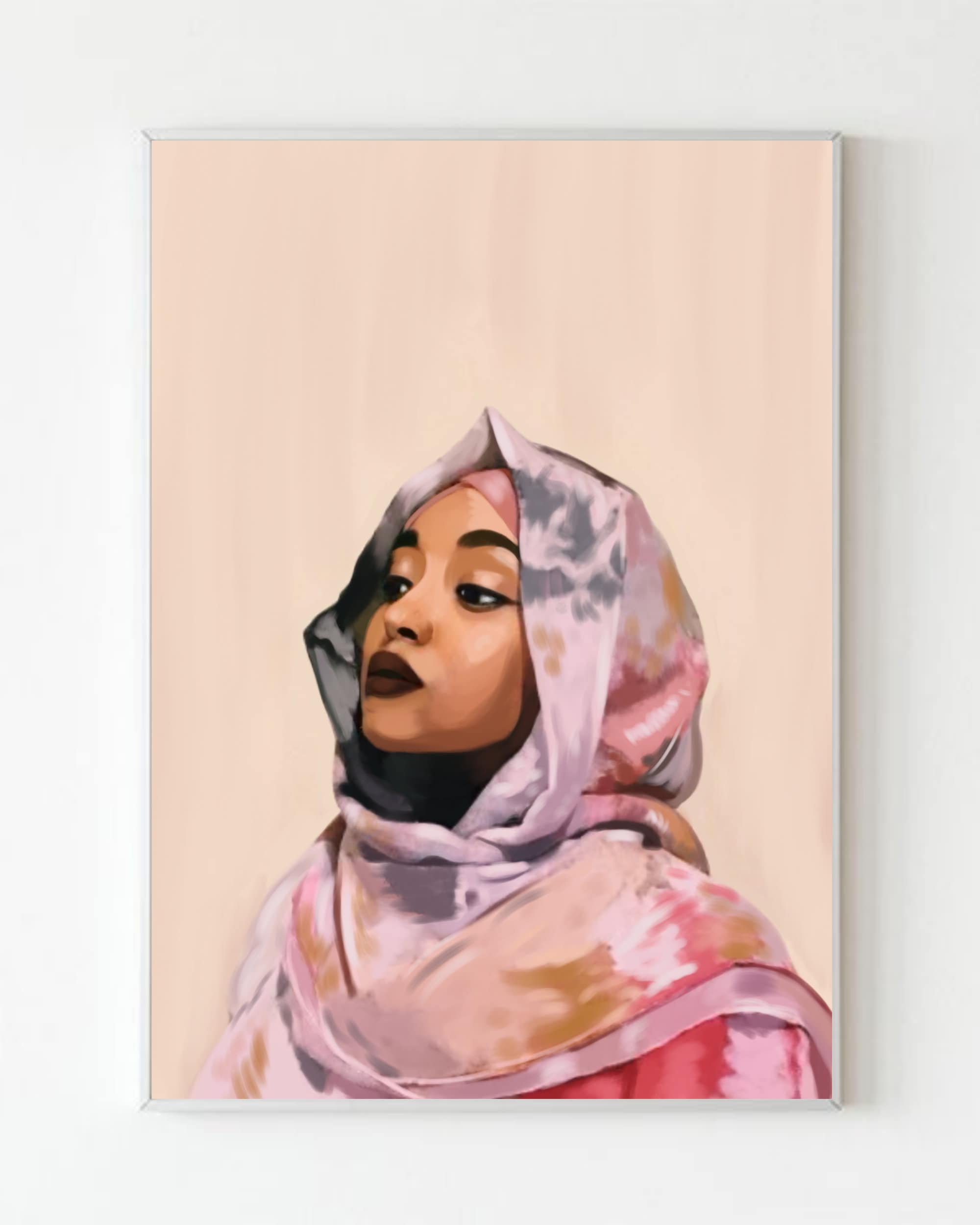 Woman in Hijab | Muslim Art | Islamic Art | Printable Wall Art | Hijab ...