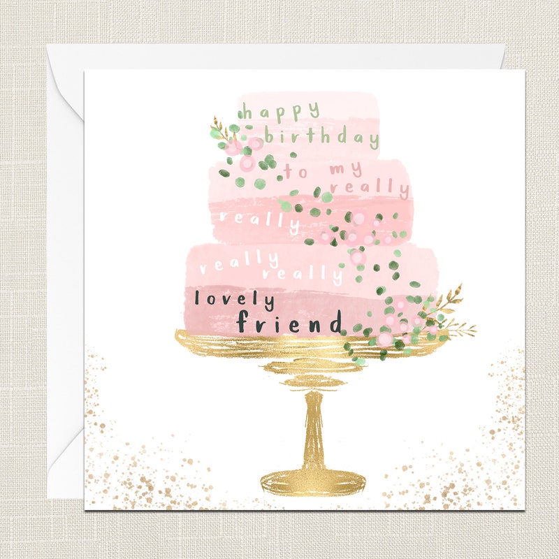 Friend Birthday Card - Etsy UK