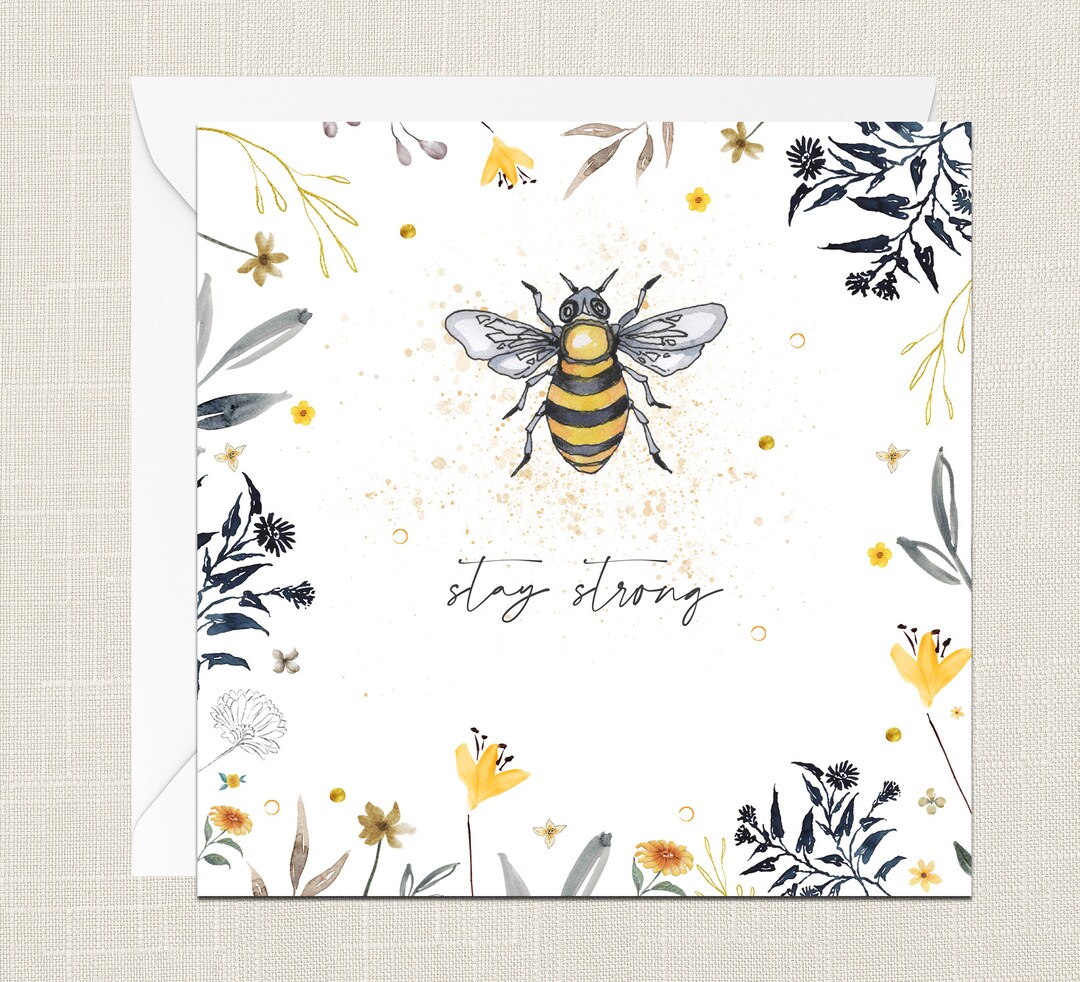 Stay Strong Greetings Card With Envelope - Birthday Card - Gifts for ...