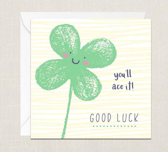 Good Luck You'll Ace It Greetings Card New Job - Etsy UK