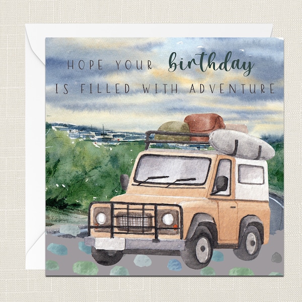 Land Rover Birthday Card - Etsy UK