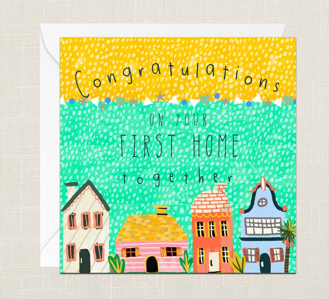 Congratulations on Your First Home Together Greetings Card With ...