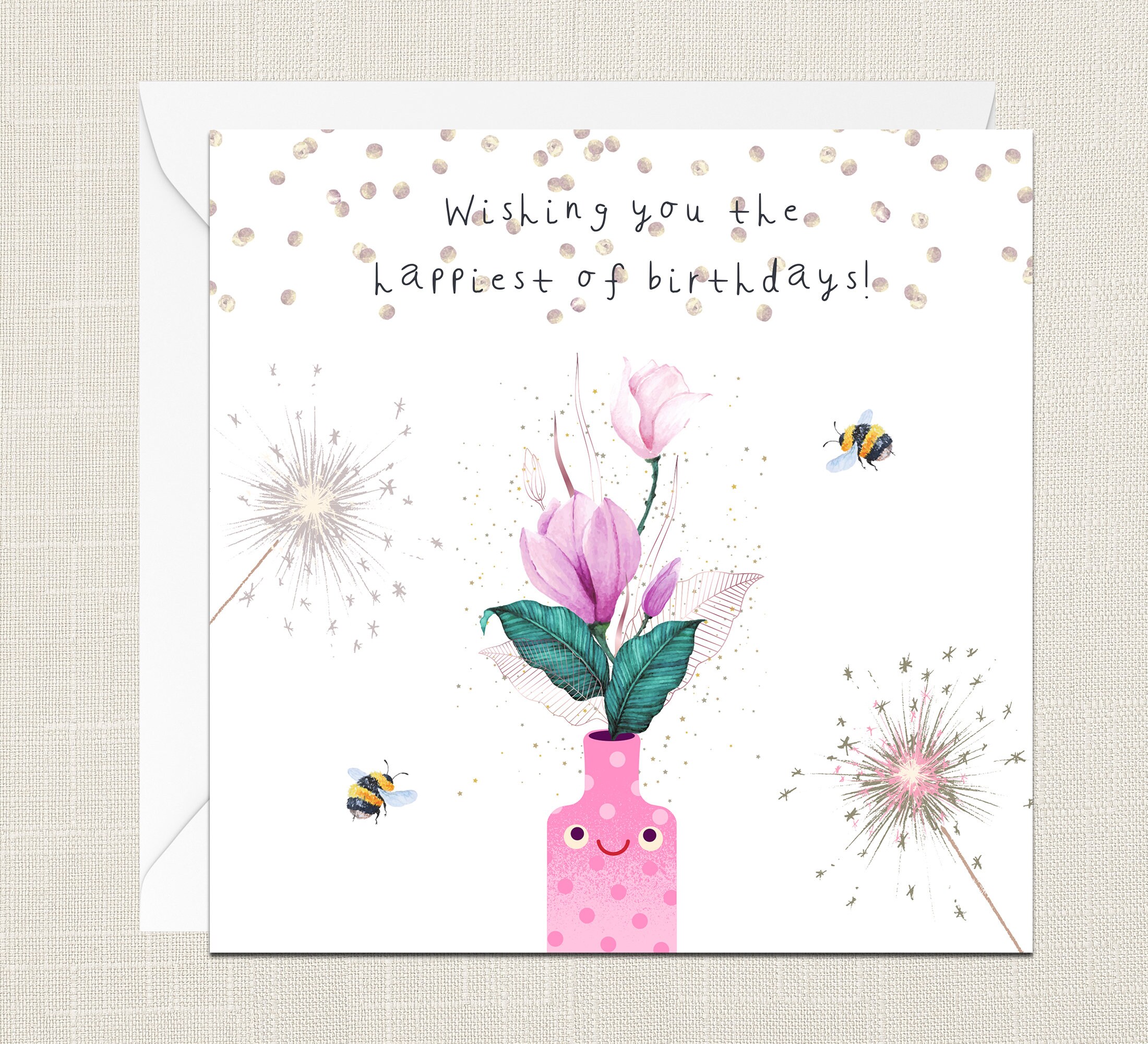 Wishing You The Happiest Of Birthdays Greetings Card With Etsy