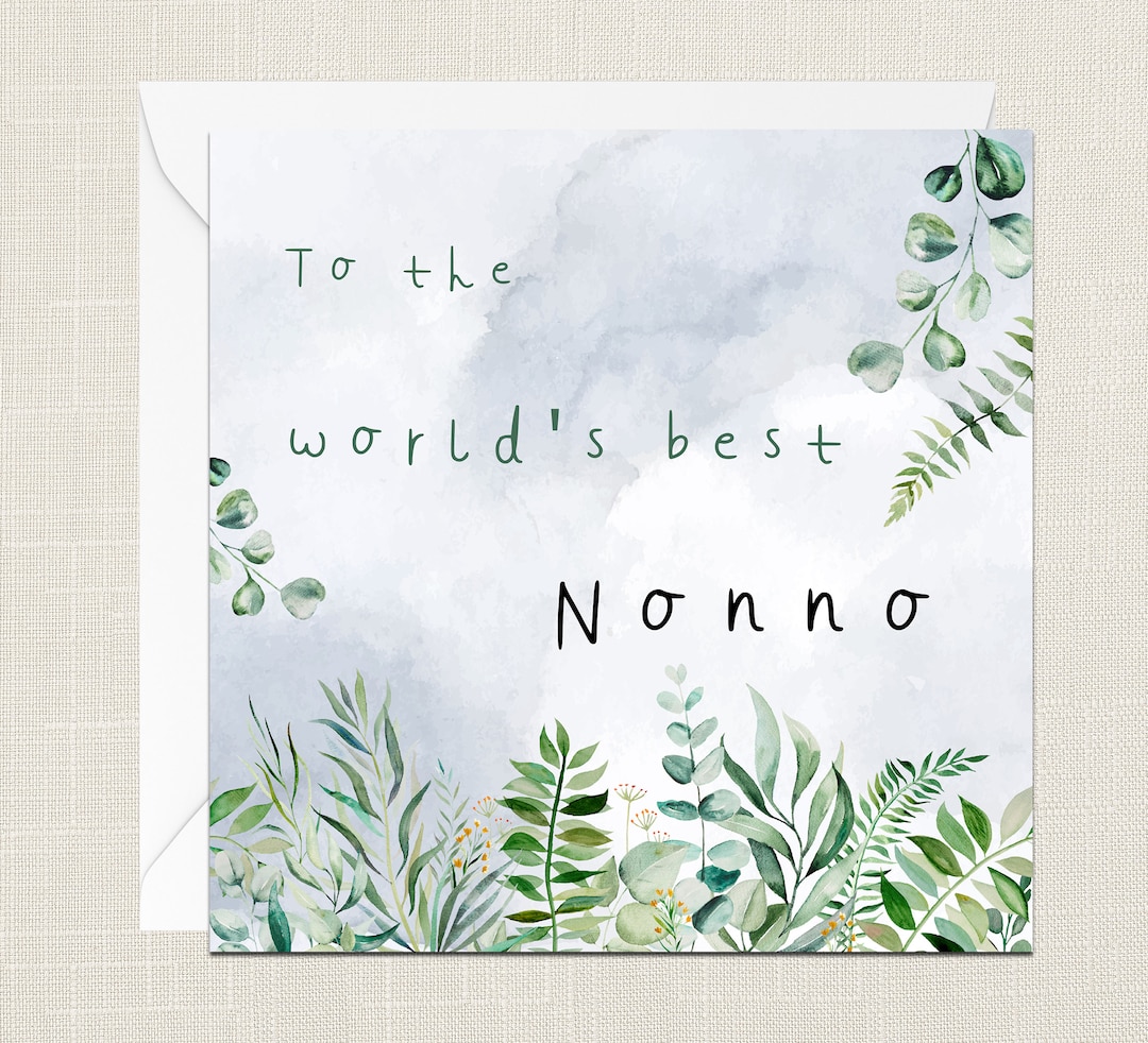 To the World's Best Nonno Greetings Card With Envelope - Cards for Him ...