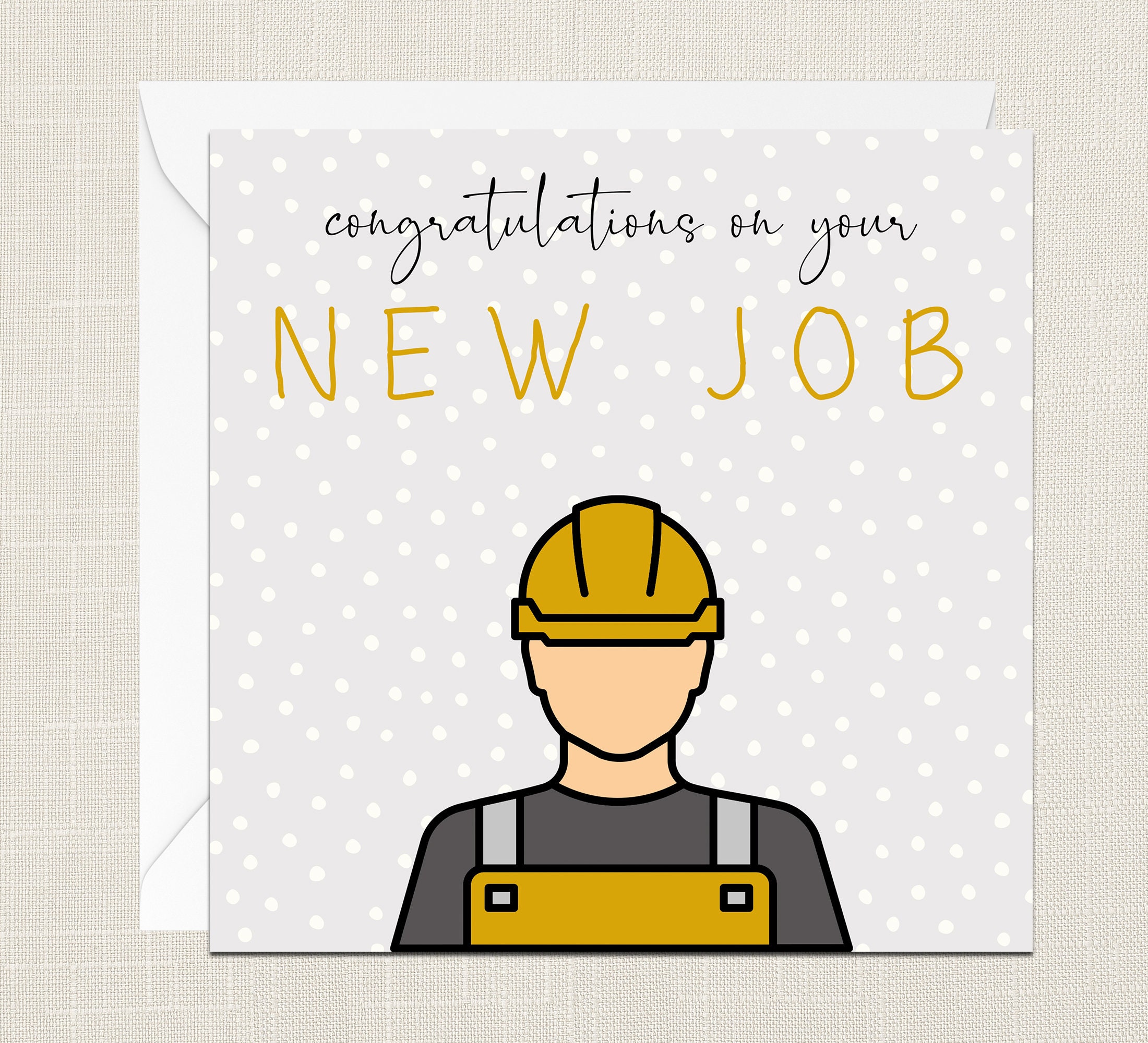 Congratulations on Your New Job Greetings Card New Job | Etsy