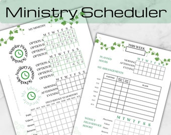 Jw Printable Pioneer Planner - Etsy