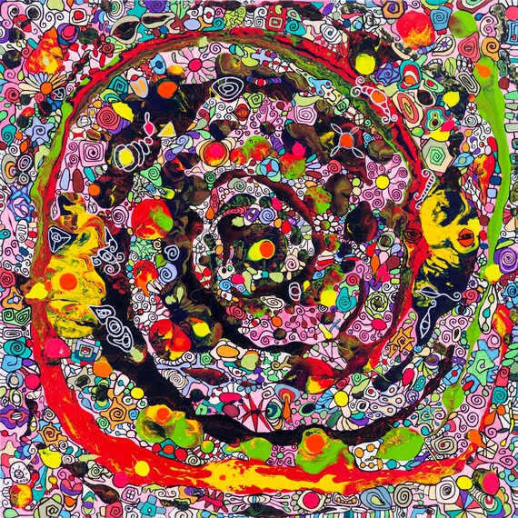 LEMINX SWEETS PRINT Psychedelic abstract expression | Etsy