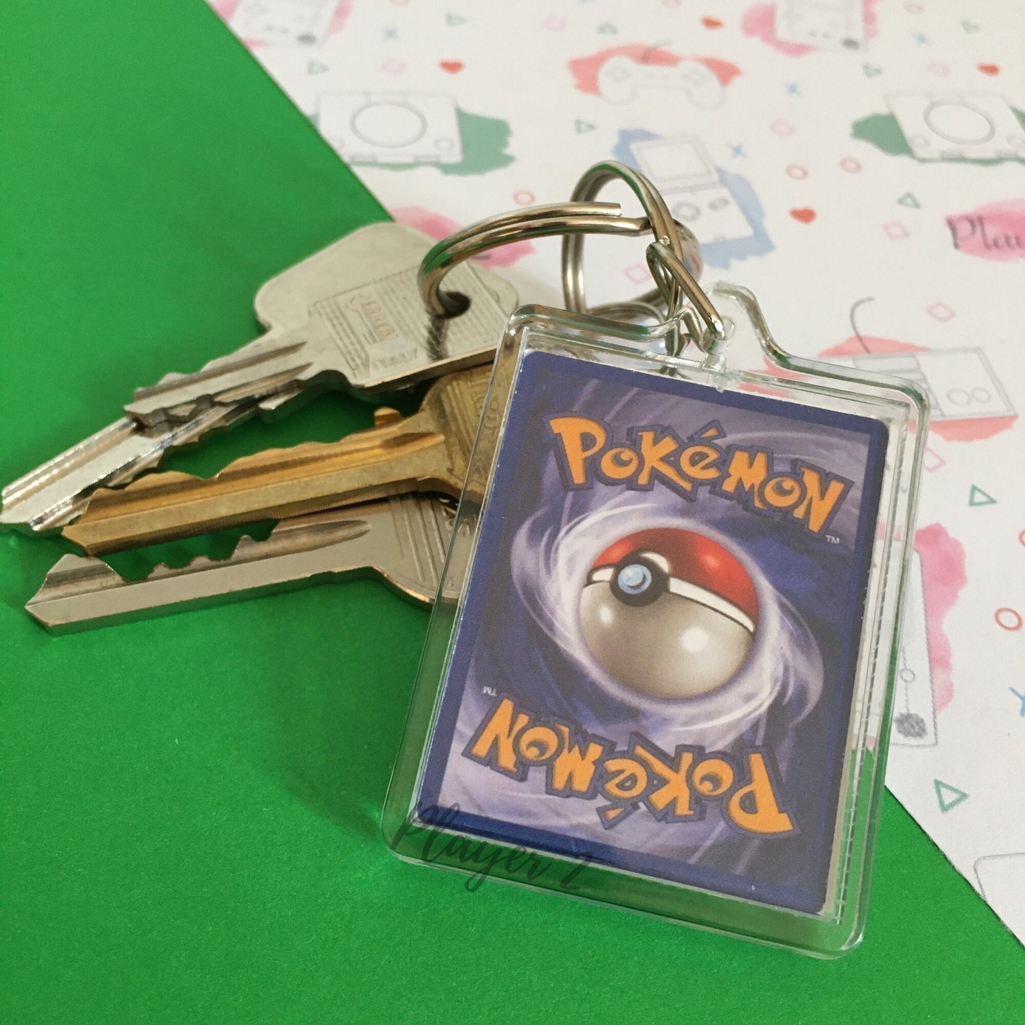 Pokemon Card Holder Keychain at Helen Ervin blog