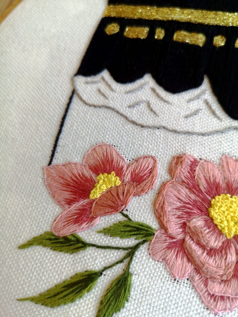 Kaaba, Embroidery Picture, Embroidery Frame, 22 Cm, Wall Decoration ...