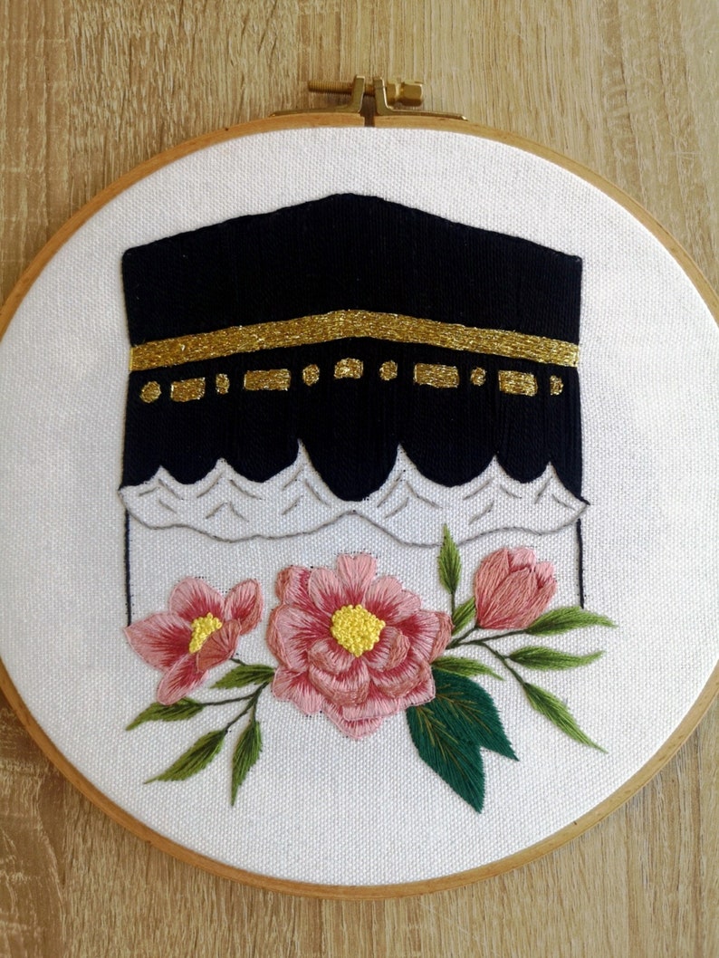 Kaaba, Embroidery Picture, Embroidery Frame, 22 Cm, Wall Decoration ...