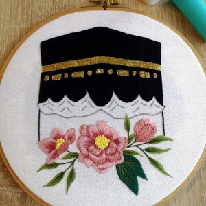 Kaaba, Embroidery Picture, Embroidery Frame, 22 Cm, Wall Decoration ...