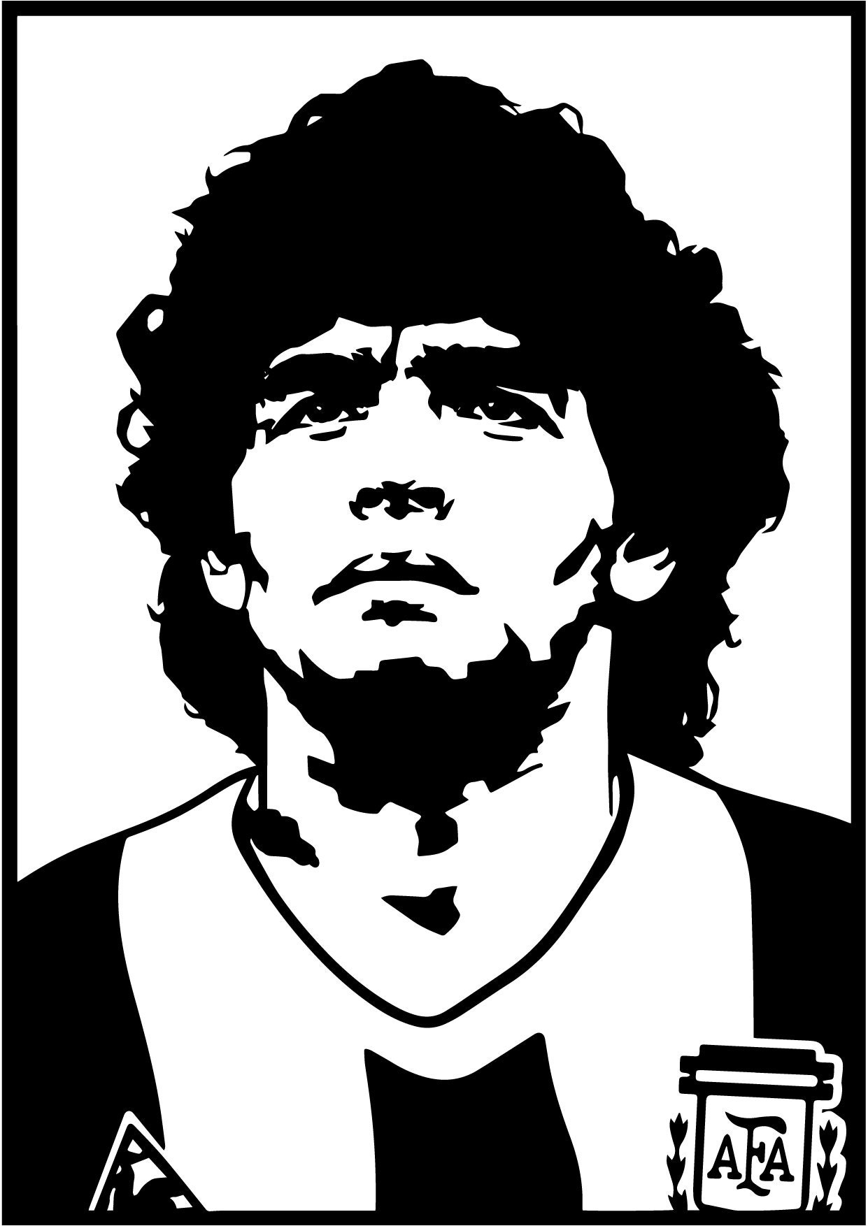 Vector Diego Armando Maradona | Etsy Vector Diego Armando Maradona | Etsy