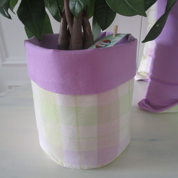 Cache pot tissu - Etsy France