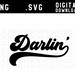 Hello Darlin Png, Distressed Western Hello Darlin Sublimation Design ...