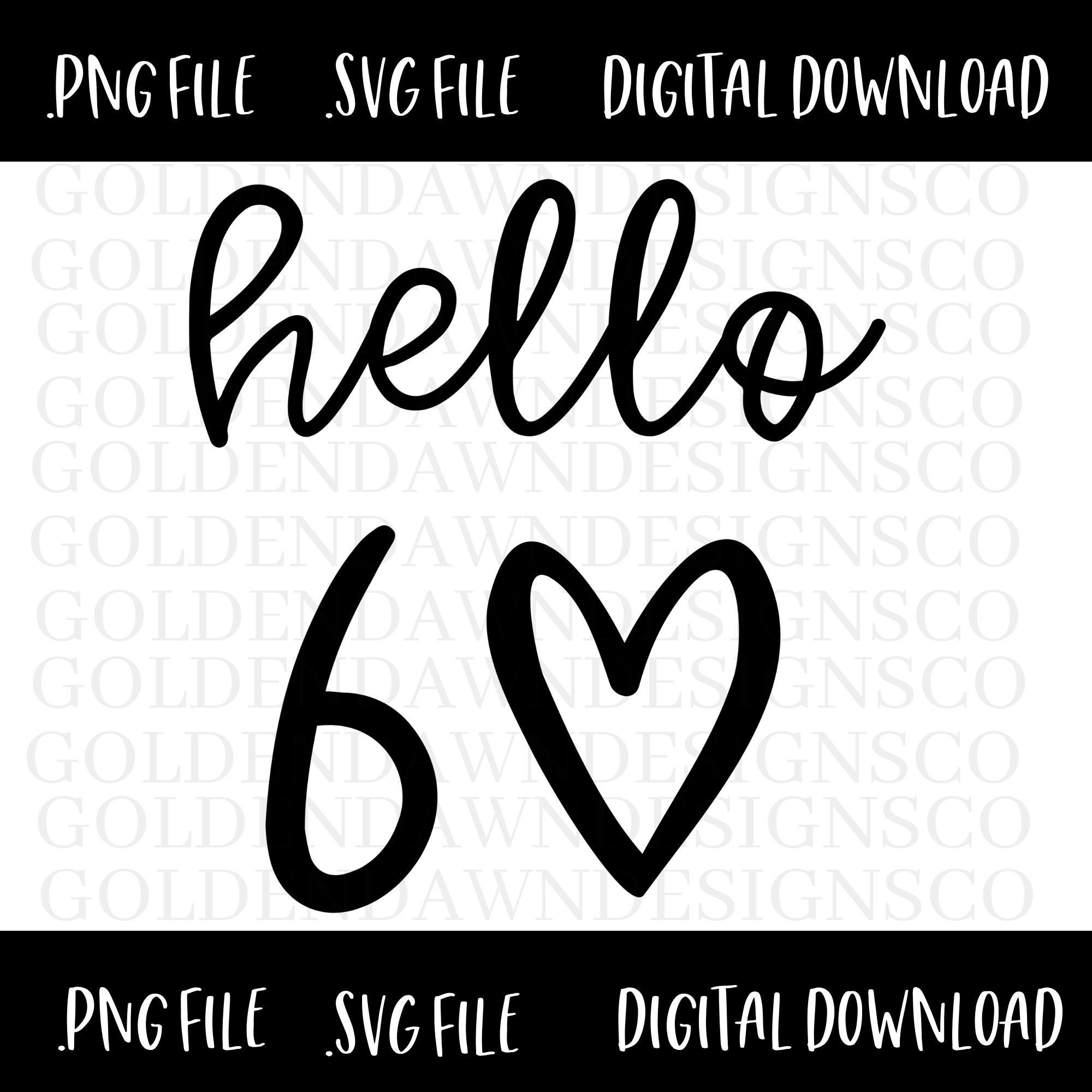 Hello 60 Svg, Hello Sixty Svg, Sixty Birthday Svg, 60th Birthday Shirt ...