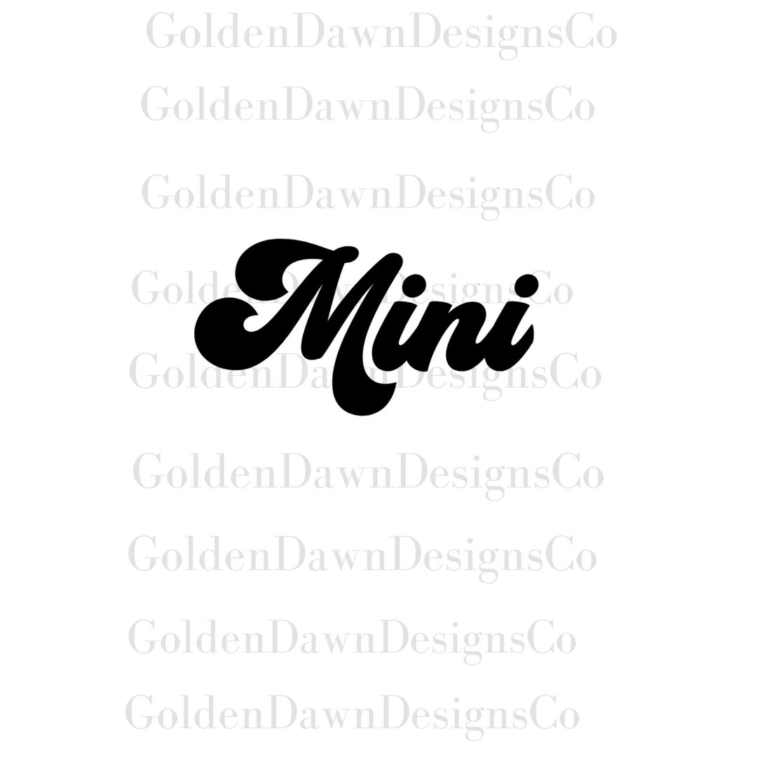 Mini Svg, Retro Font Mini Svg, Kids Svg, Mommin Svg, New Mom Svg, Mom ...