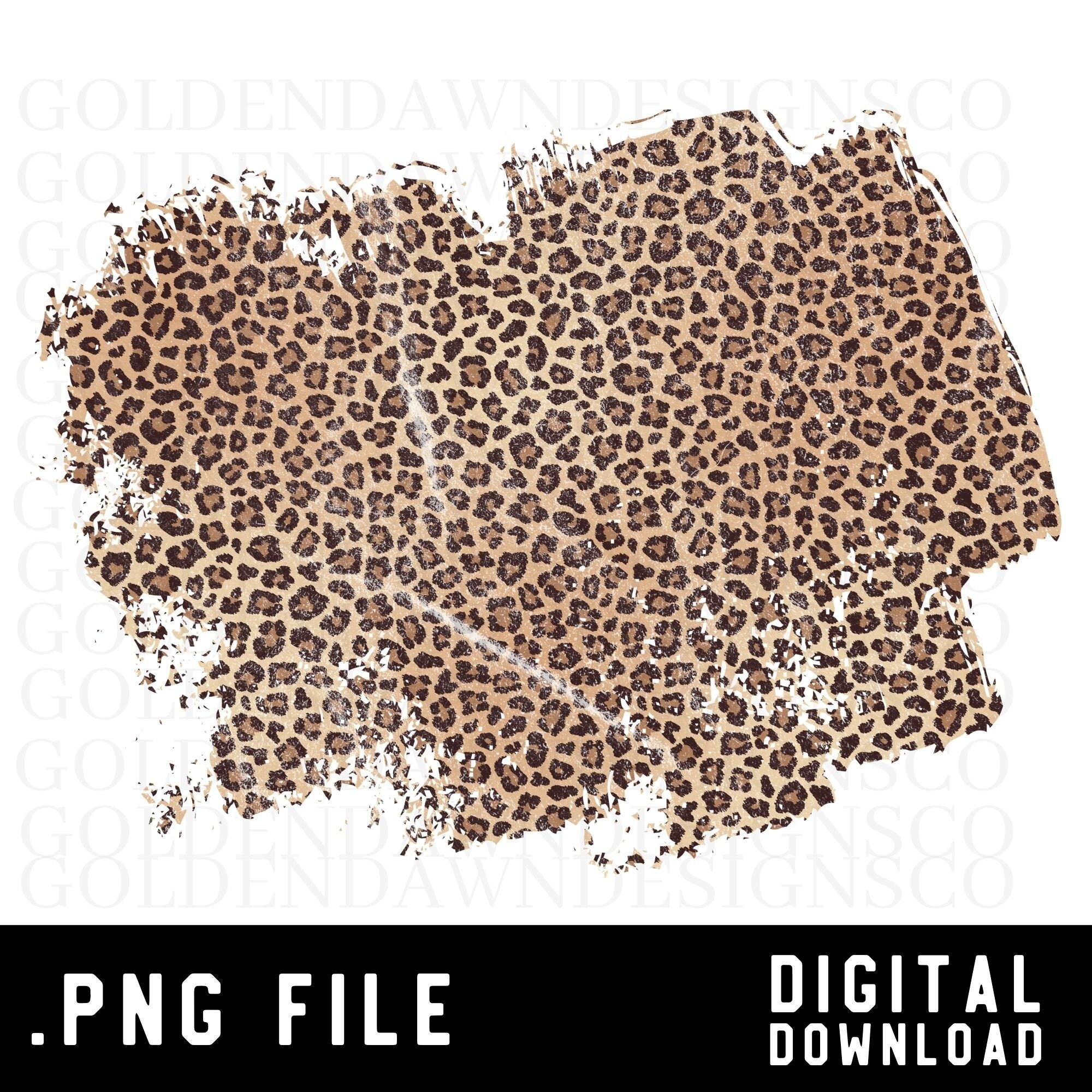 Distressed Leopard Print Sublimation Design Animal Print Background ...