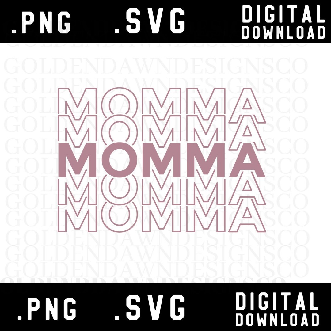 Momma Svg, Stacked Letters Momma Svg, Mom Life, Mommin Svg, New Mom Svg ...