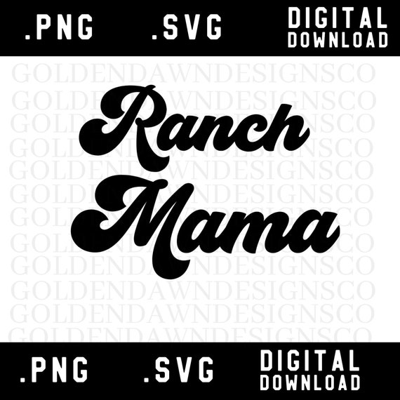 Ranch Mama Svg Retro Ranch Mama Svg Ranch Mama Graphic | Etsy