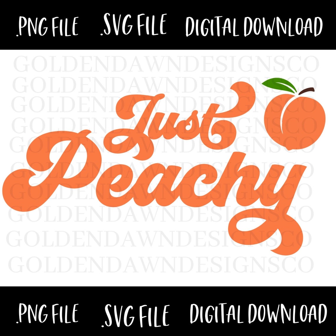 Just Peachy SVG, Peachy SVG, Just Peachy Cut File for Cricut Silhouette ...