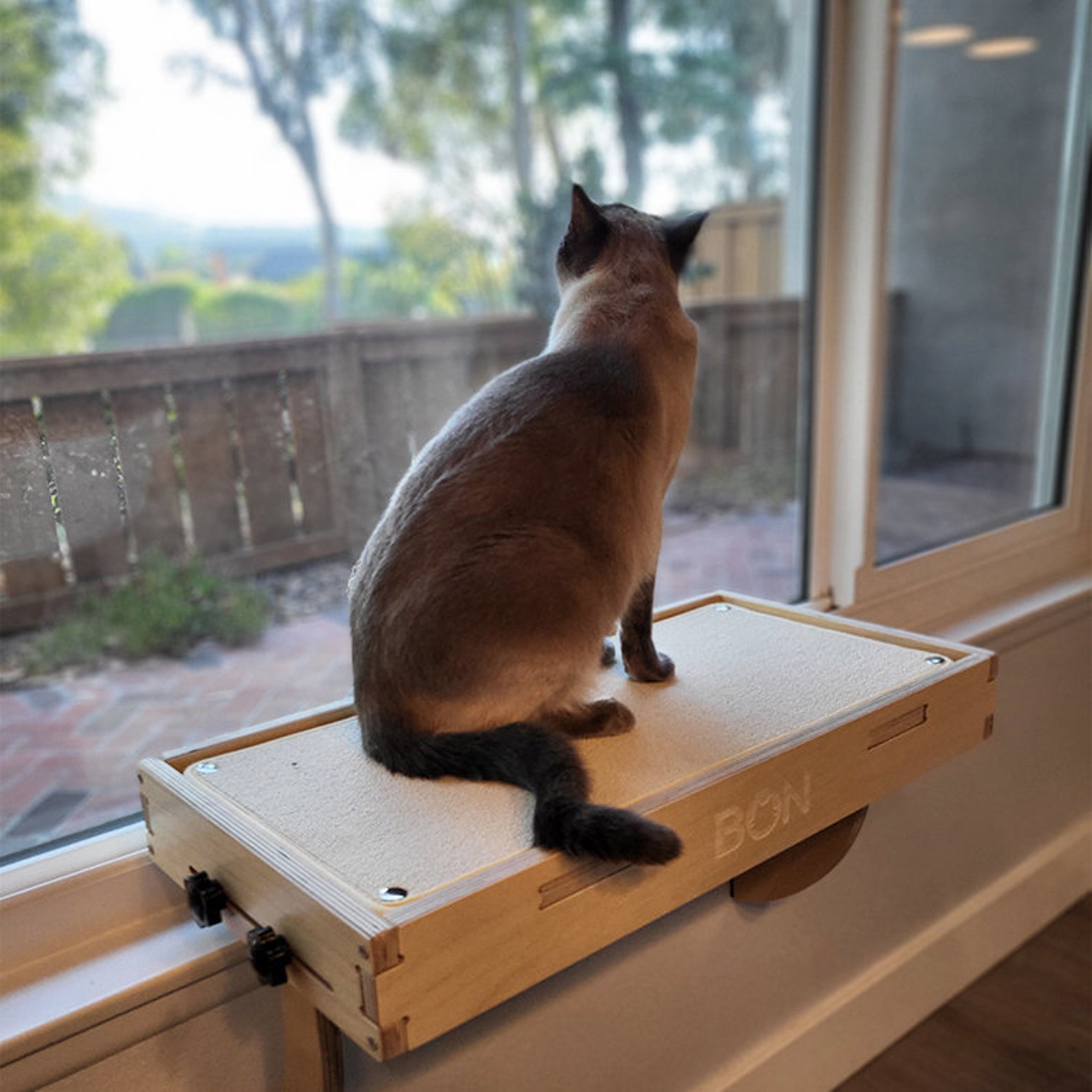 Modern Design Wooden Cat Window Perch - Etsy