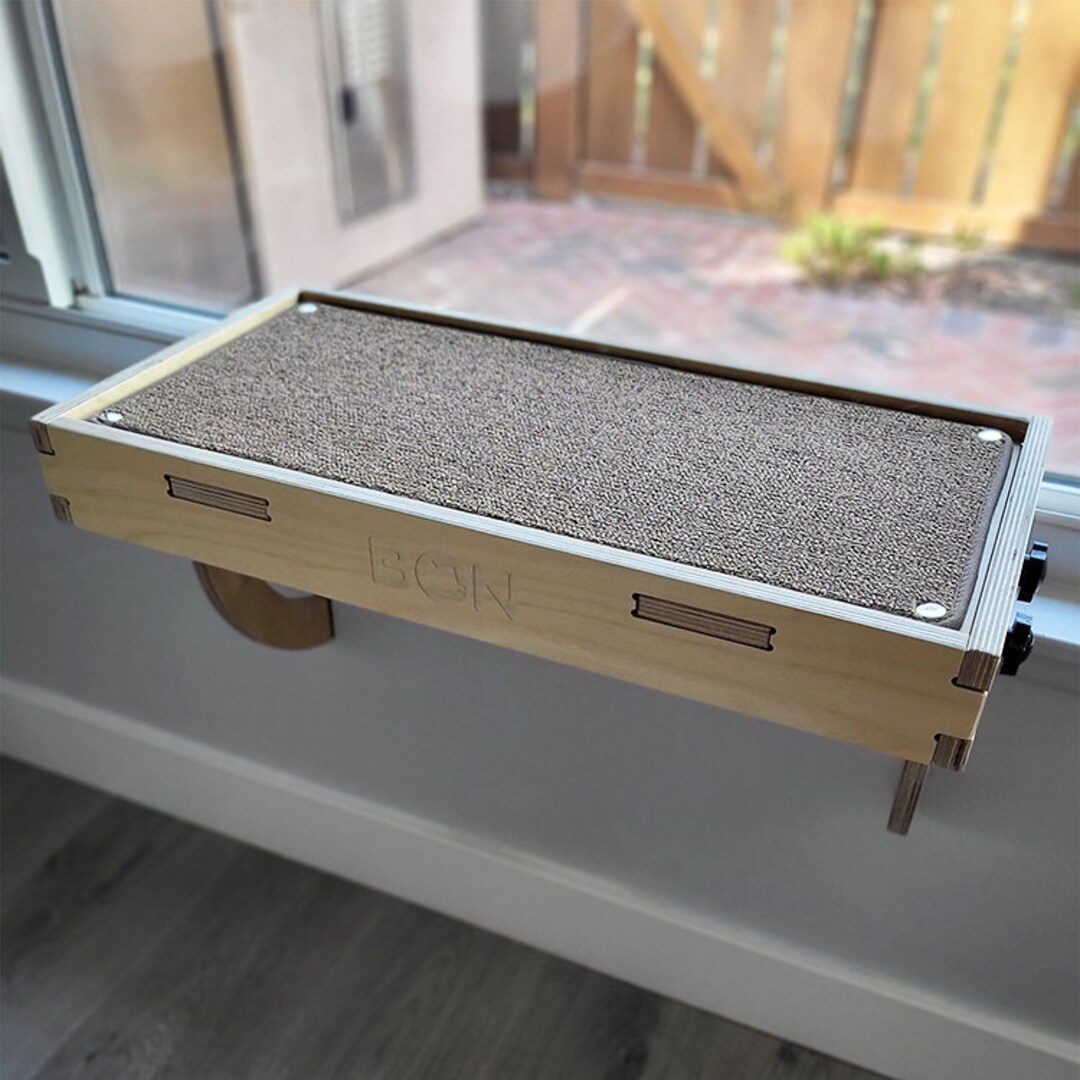 Modern Design Wooden Cat Window Perch - Etsy