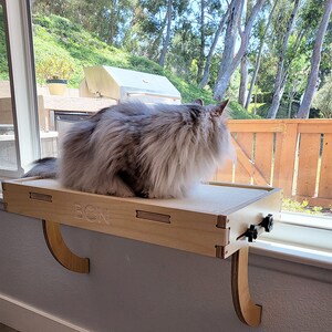 Modern Design Wooden Cat Window Perch - Etsy