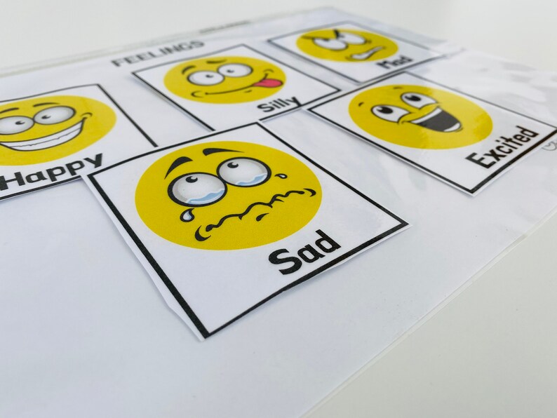 Emotions and Feeling Yellow Learning Printable/ Busy Binders /activity ...