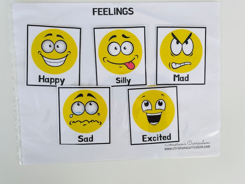 Emotions and Feeling Yellow Learning Printable/ Busy Binders /activity ...