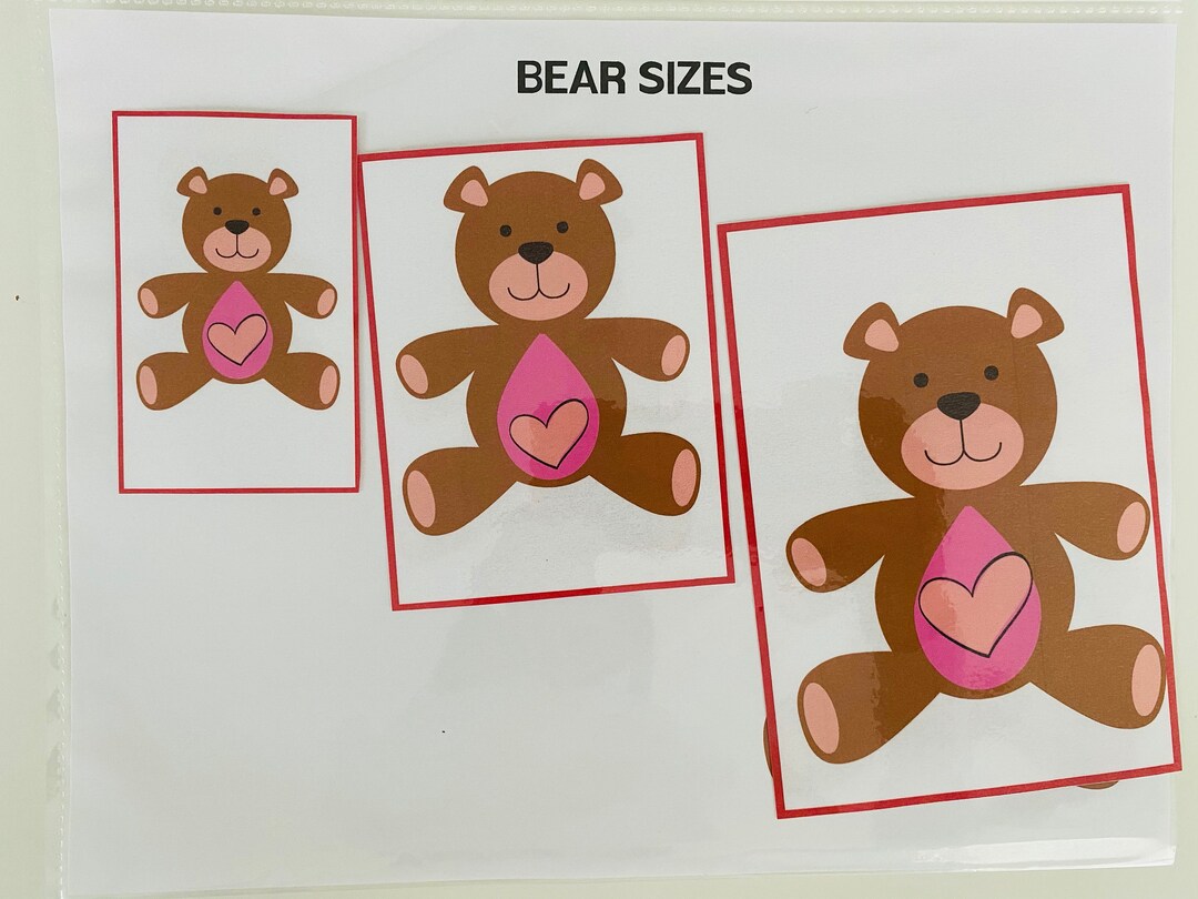 Teddy Bear Learning Printable/ Busy Binders /activity Worksheet ...