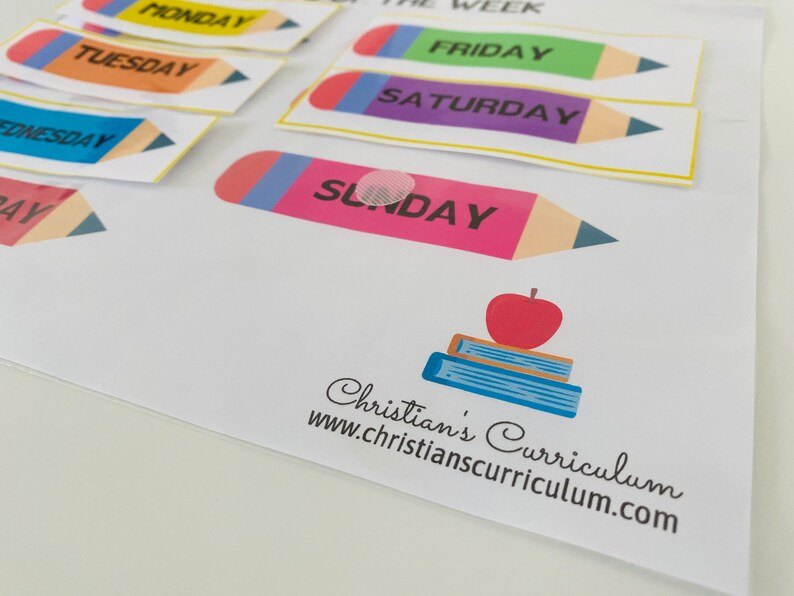 Days of the Week Learning Printable/ Busy Binders /activity Worksheet ...
