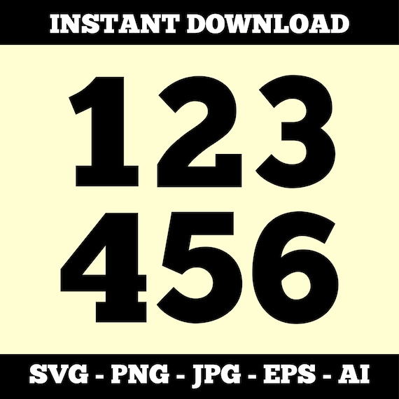 Kids Birthday Party Numbers SVG Cut File Vector Cricut - Etsy