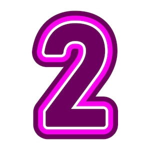 Bold Numbers 0 - 9 Layered SVG Cut Files Cricut Maker, Joy, 4 Layer ...