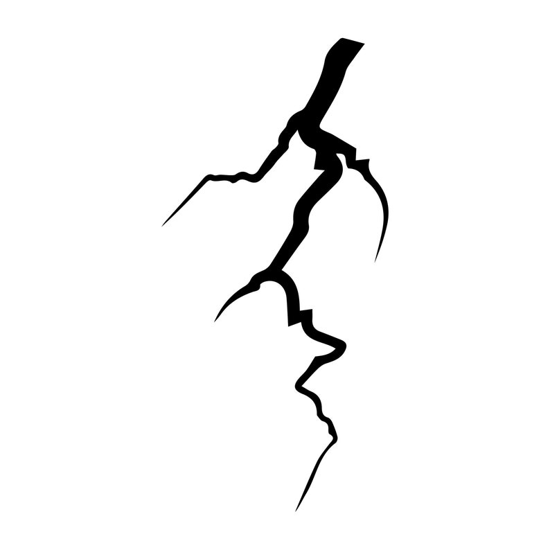 Lightning Svg Lightning Vector Clipart Set Lightning - Etsy