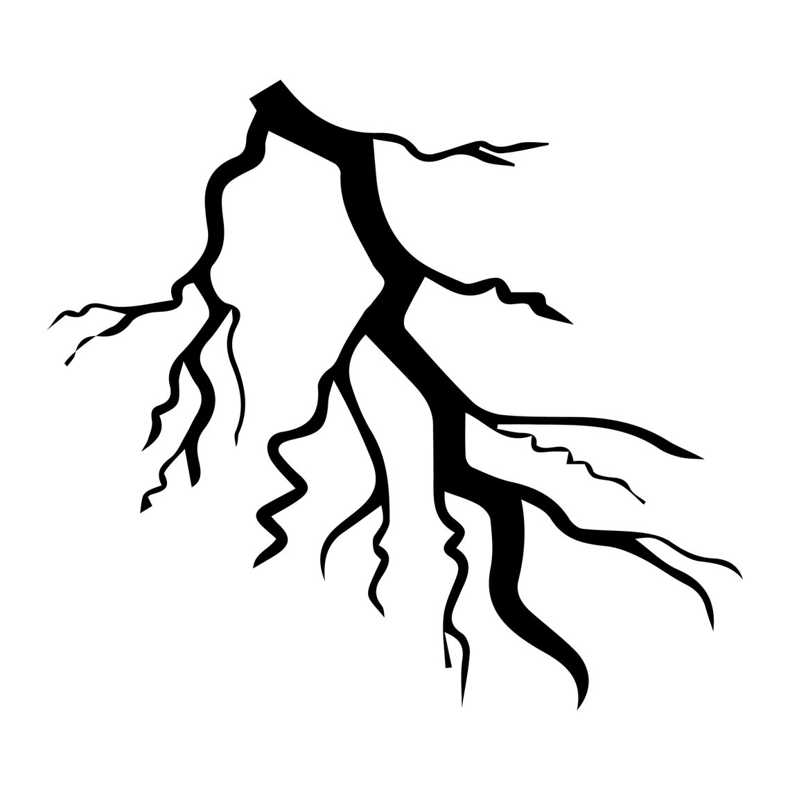 Lightning Svg Lightning Vector Clipart Set Lightning - Etsy UK