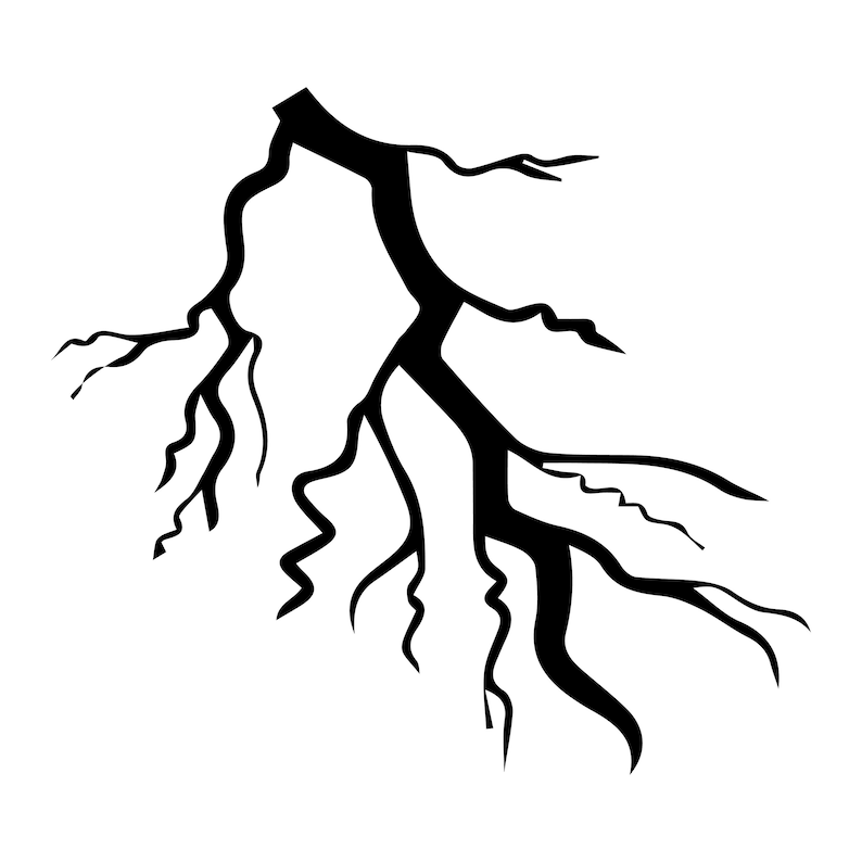 Lightning Svg Lightning Vector Clipart Set Lightning - Etsy UK