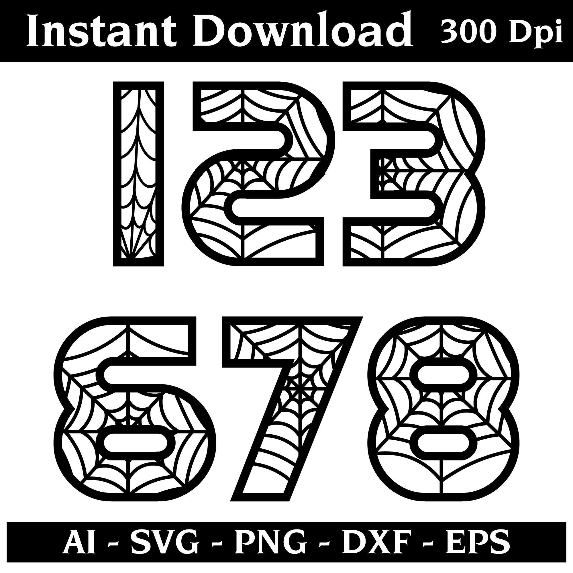 Number Svg Number Clipart Number Silhouette Numbers - Etsy