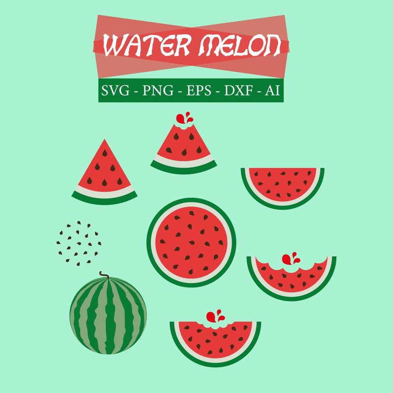 Watermelon Svg - Etsy