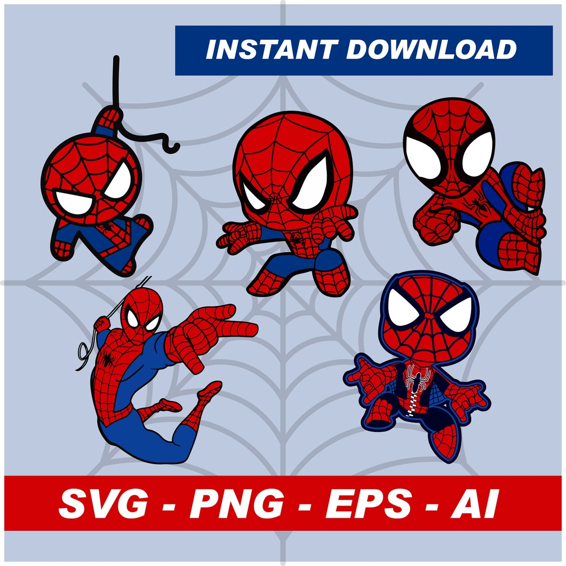 Spiderman SVG Spider With Web Svg Spider Instant Download - Etsy UK