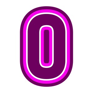 Bold Numbers 0 - 9 Layered SVG Cut Files Cricut Maker, Joy, 4 Layer ...