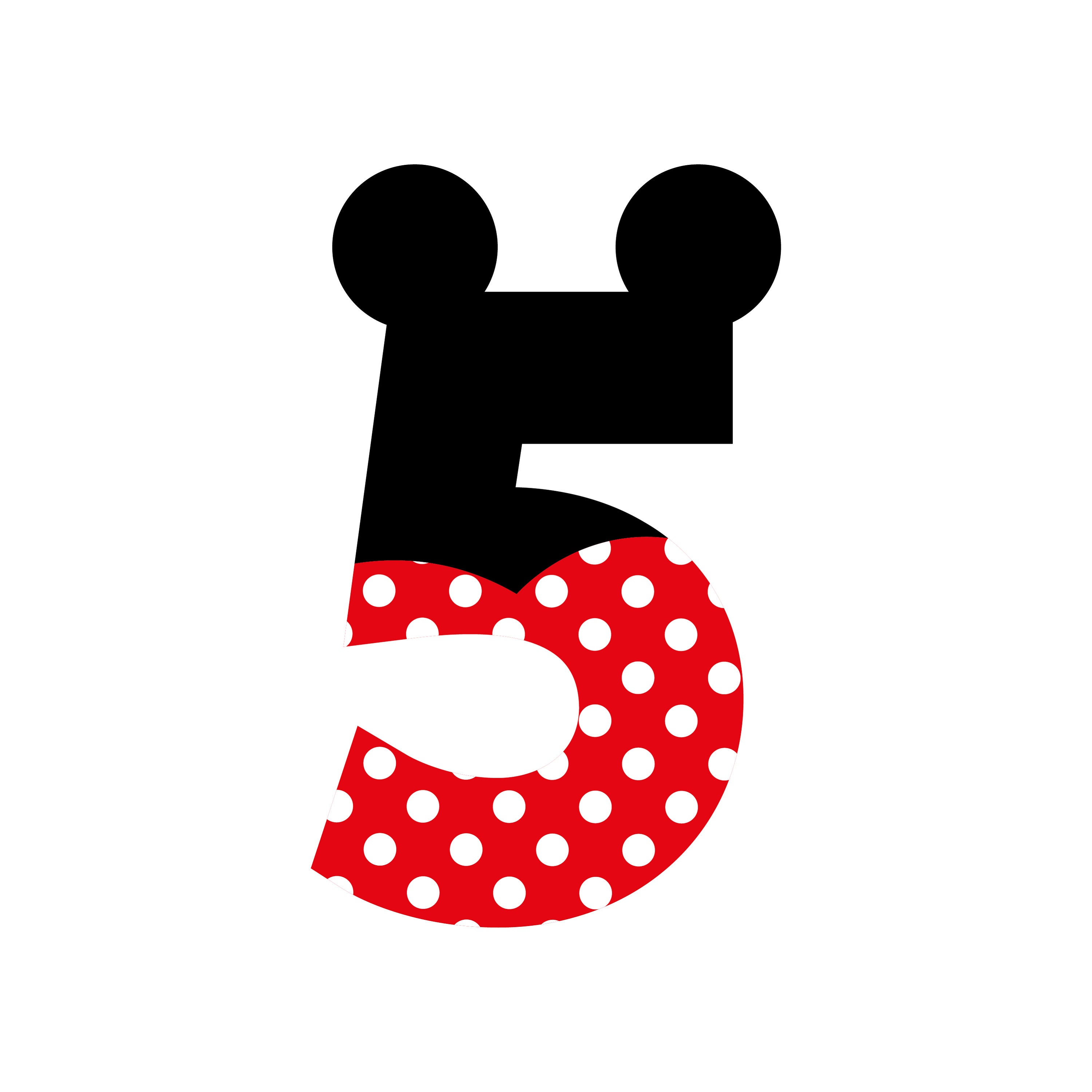 Mickey Numbers Birthday Numbers 0-9 Minnie Number Svg Mickey | Etsy