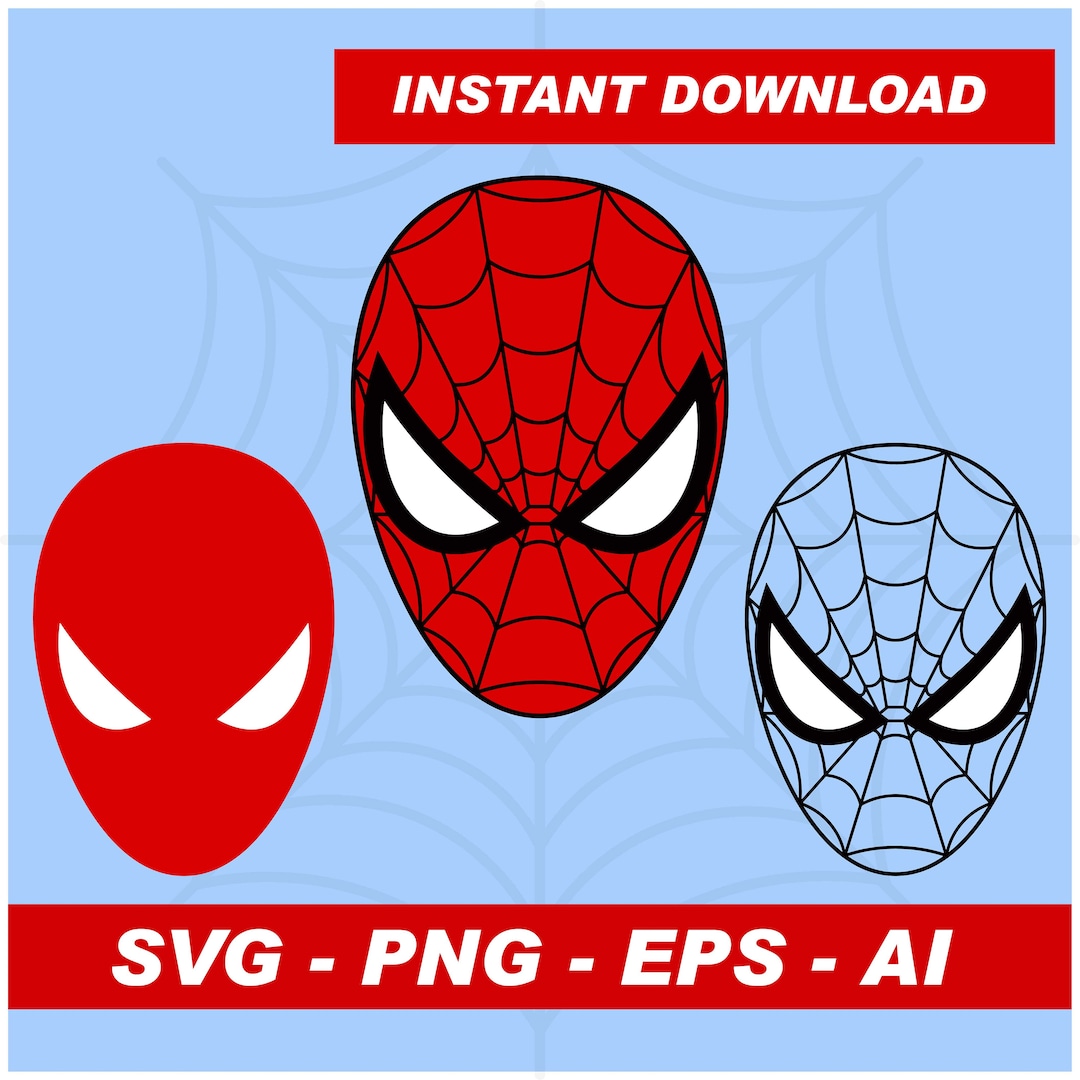 Cute Cartoon Spiderman Face