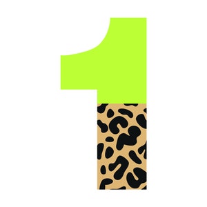Leopard Pattern Half Leopard Numbers SVG, Leopard Cheetah Half Print ...