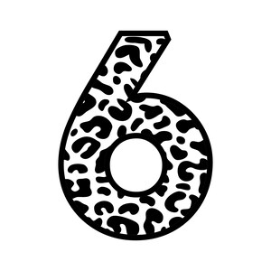 Leopard Numbers SVG, Leopard Print SVG, Monogram Print Numbers, 0-9 ...