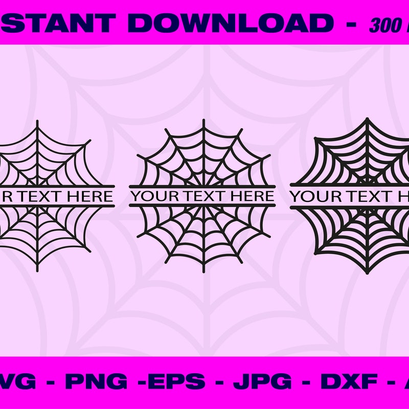 Split Spider Web Svg - Etsy