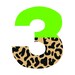Leopard Pattern Half Leopard Numbers SVG, Leopard Cheetah Half Print ...