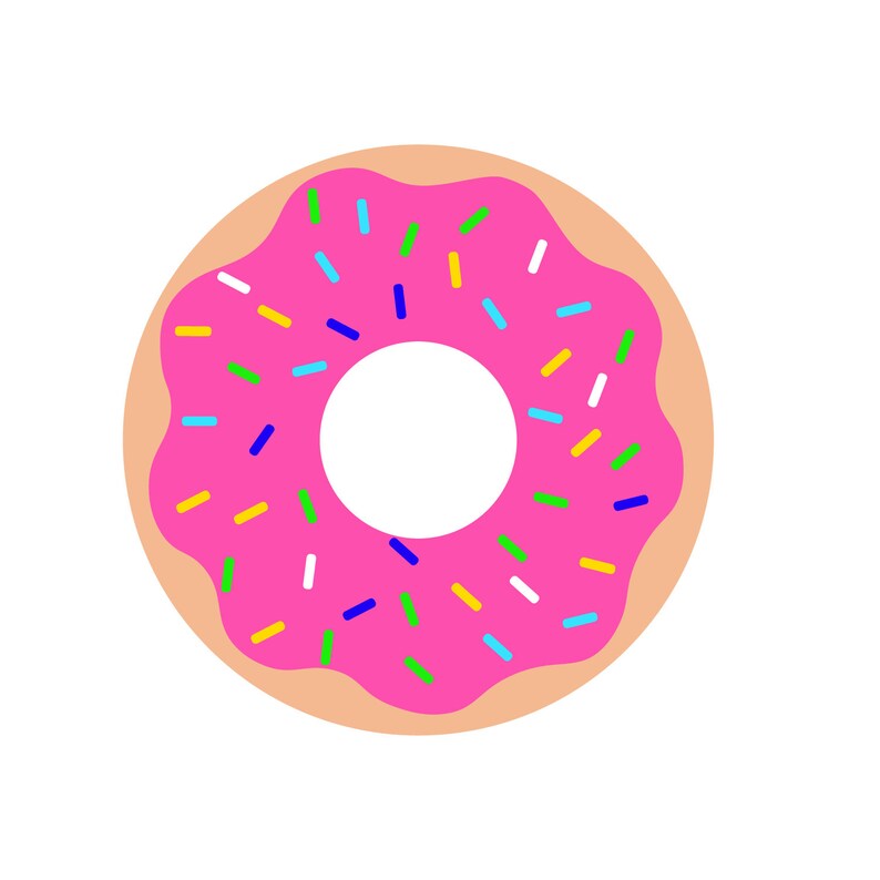 Sprinkle Donut SVG Rainbow Donut Svg Donut Layered Dount - Etsy