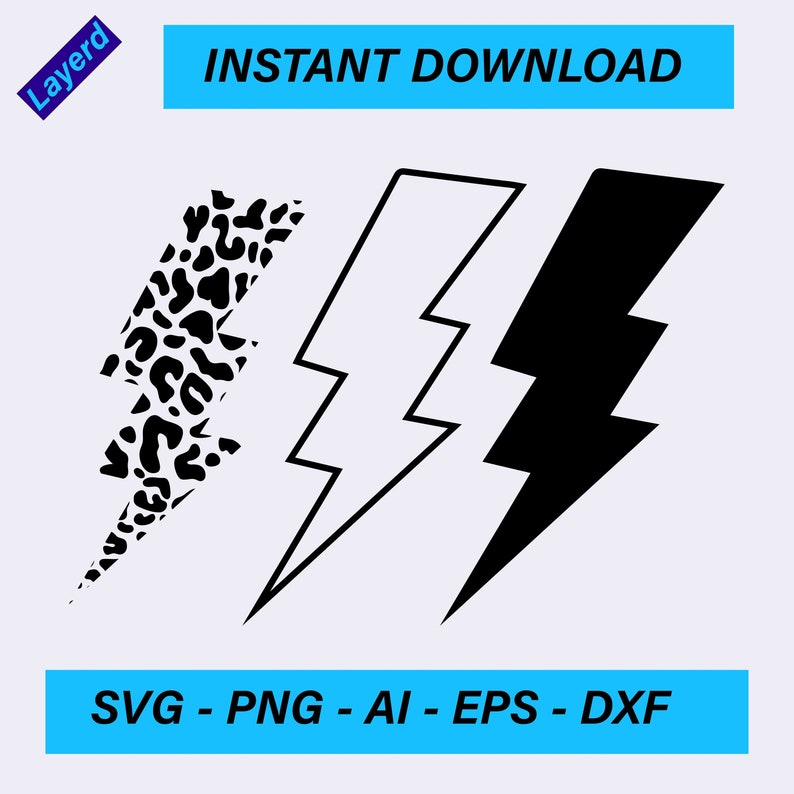 Lightning Svg Leopard Lightning Bolt Svg Leopard Print - Etsy